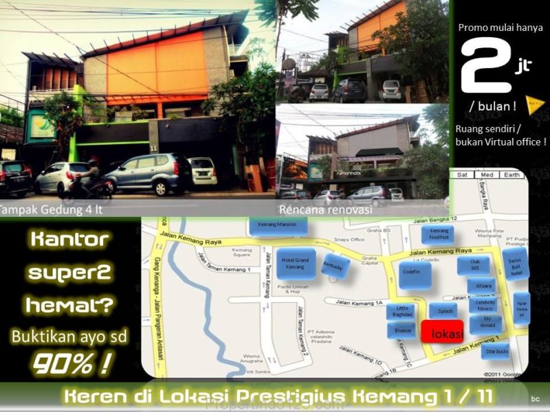 sewa ruang kantor hemat start 2.5jt/bulan lokasi stratetgis di central jakarta selatan ...